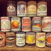 Vintage Tomato Tin Can Labels Vegetable Prints Kitchen Decor Cutlery ...