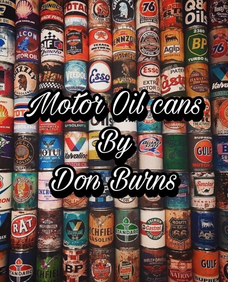 Motor Oil Cans, Race Can Decoration, Fuel Cans, Old Oil Can, Replica ...