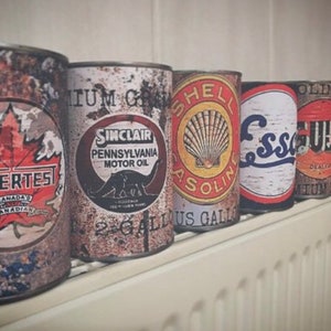 Motoring Oil Labels, Instant Download Tin Can Label Prints Car Fuel ...