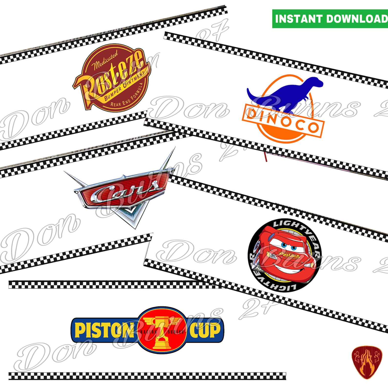 Cars Racing Labels Rusteze Motor Oil Tin Can Labels Set of 5 - Etsy