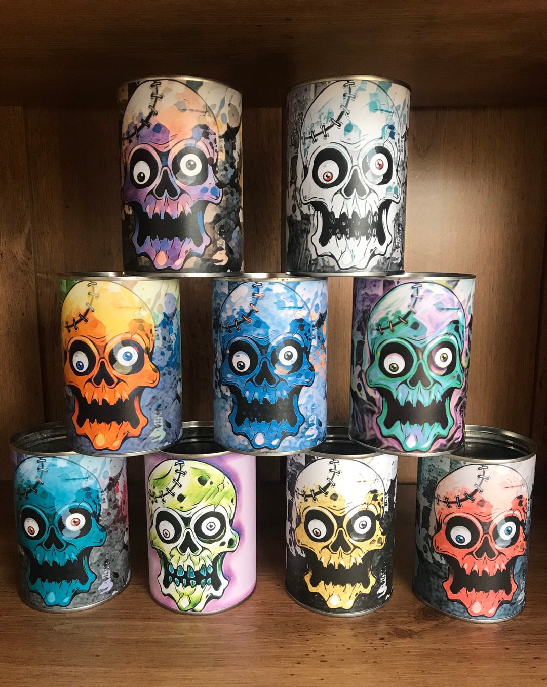 Zombie Face Shooting Target Tin Cans for BB Guns or Pellet Nerf Gun ...