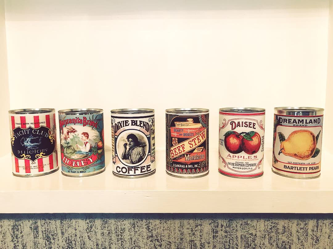 10 Printable Vintage Food Tin Can Labels Print Fruit Vegetable Label ...