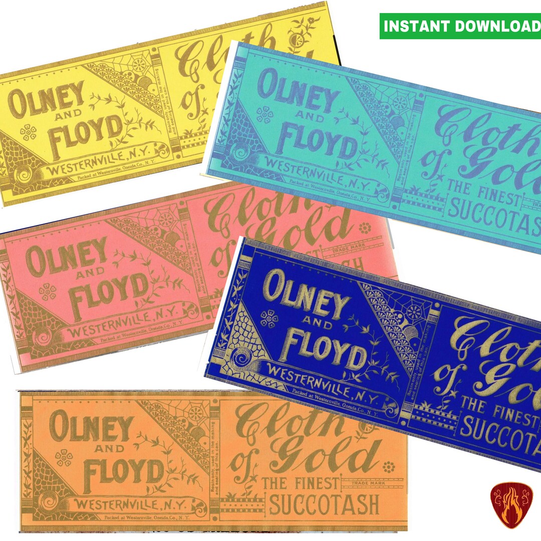 Vintage Vegetable Labels for Tin Cans Fruit and Vegetable Label Olney ...