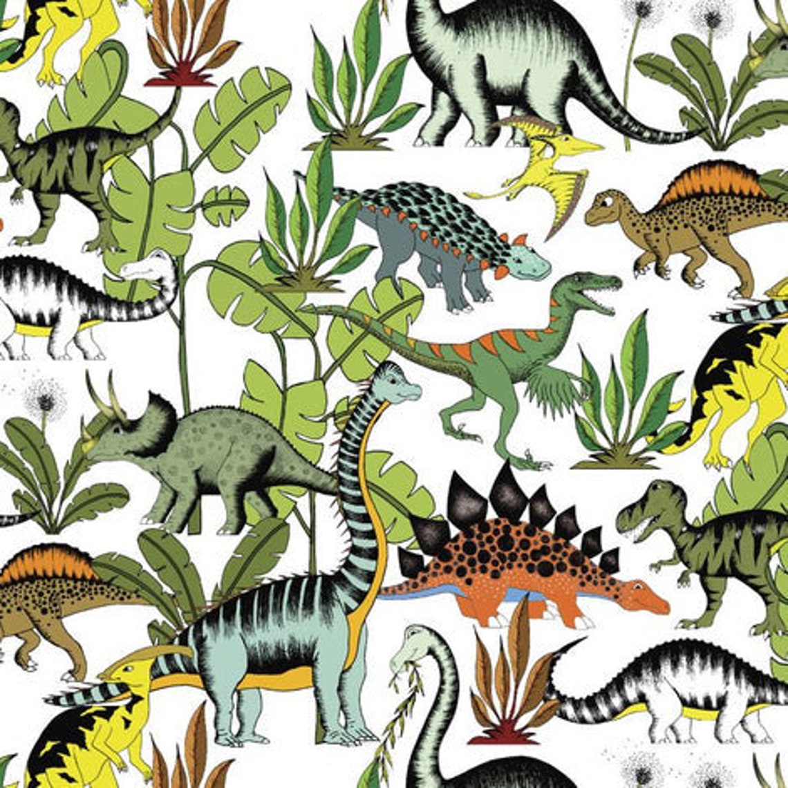Sarah Kermode for Devonstone Collection Dino Raw White half - Etsy