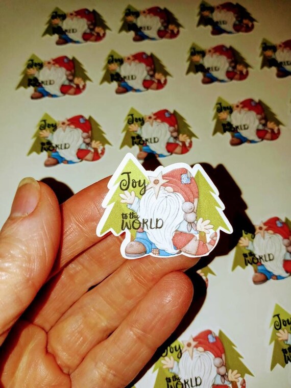 Gnome Christmas Card Labels Christmas Gnome Envelope Seals Joy To The Gnome Christmas Card Labels Christmas Gnome Envelope Seals Joy To The