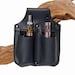 Small Leather Belt Pouch Dual Vape Case Black Leather E-cig - Etsy