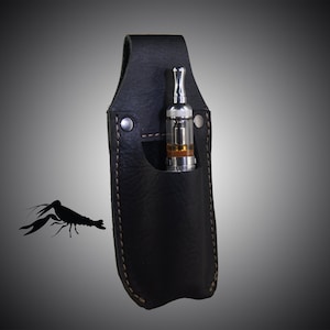 Small Leather E-cig Belt Holster * Belt Pouch * Hand Made From Genuine ...