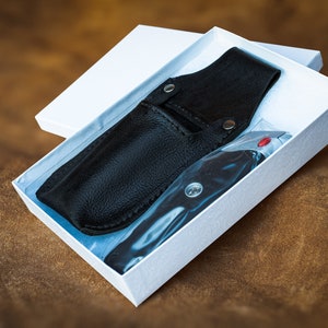 Box Cutter Holster, Genuine Leather, . Box Cutter Included . , Gift Box ...