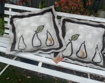 Felted wool pillows | Etsy