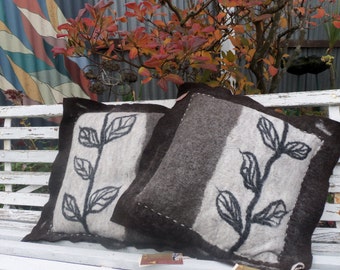 Felted wool pillows | Etsy