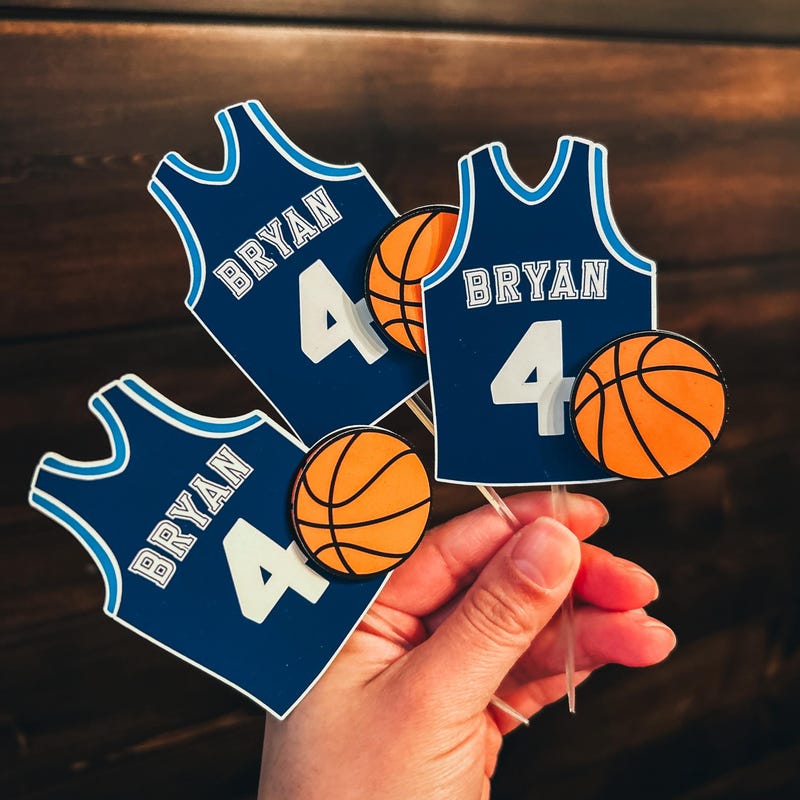 Basketball Cake Topper - Etsy