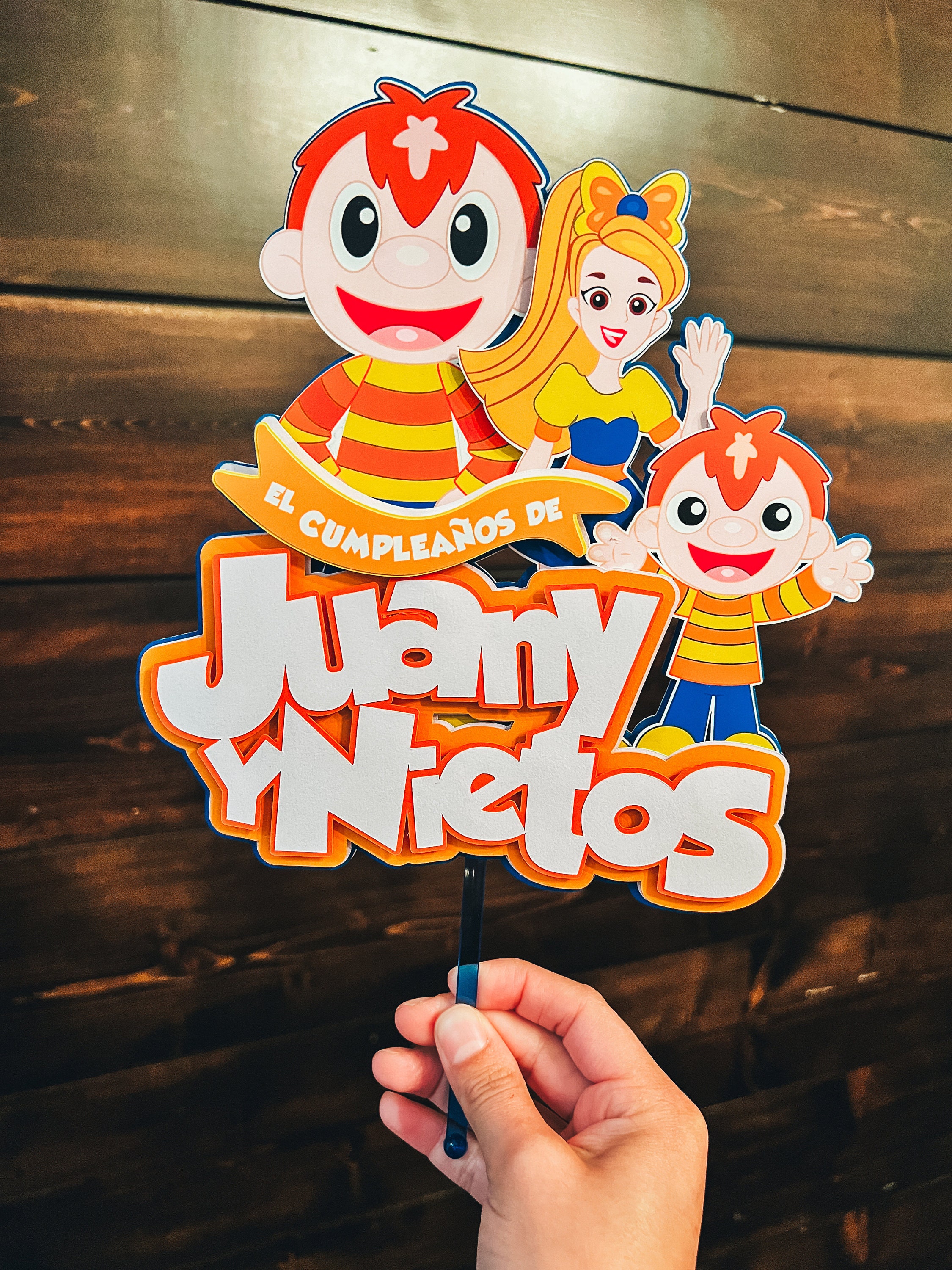 Custom Bely Y Beto Cake Topper Personalized Birthday Party Decoration ...