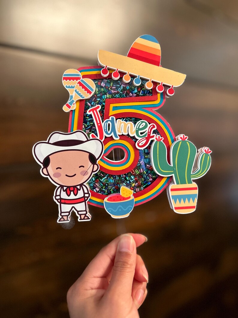 Fiesta Cake Topper – Customizable Mexican Birthday Party Decor - Etsy