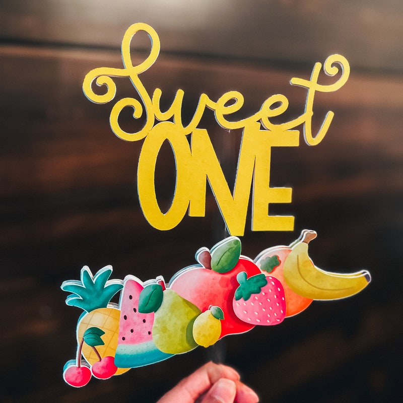 One Cake Topper - Etsy