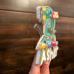 Cars Cake Topper, Party Decoration Airplane, Car, Train, Truck Custom ...