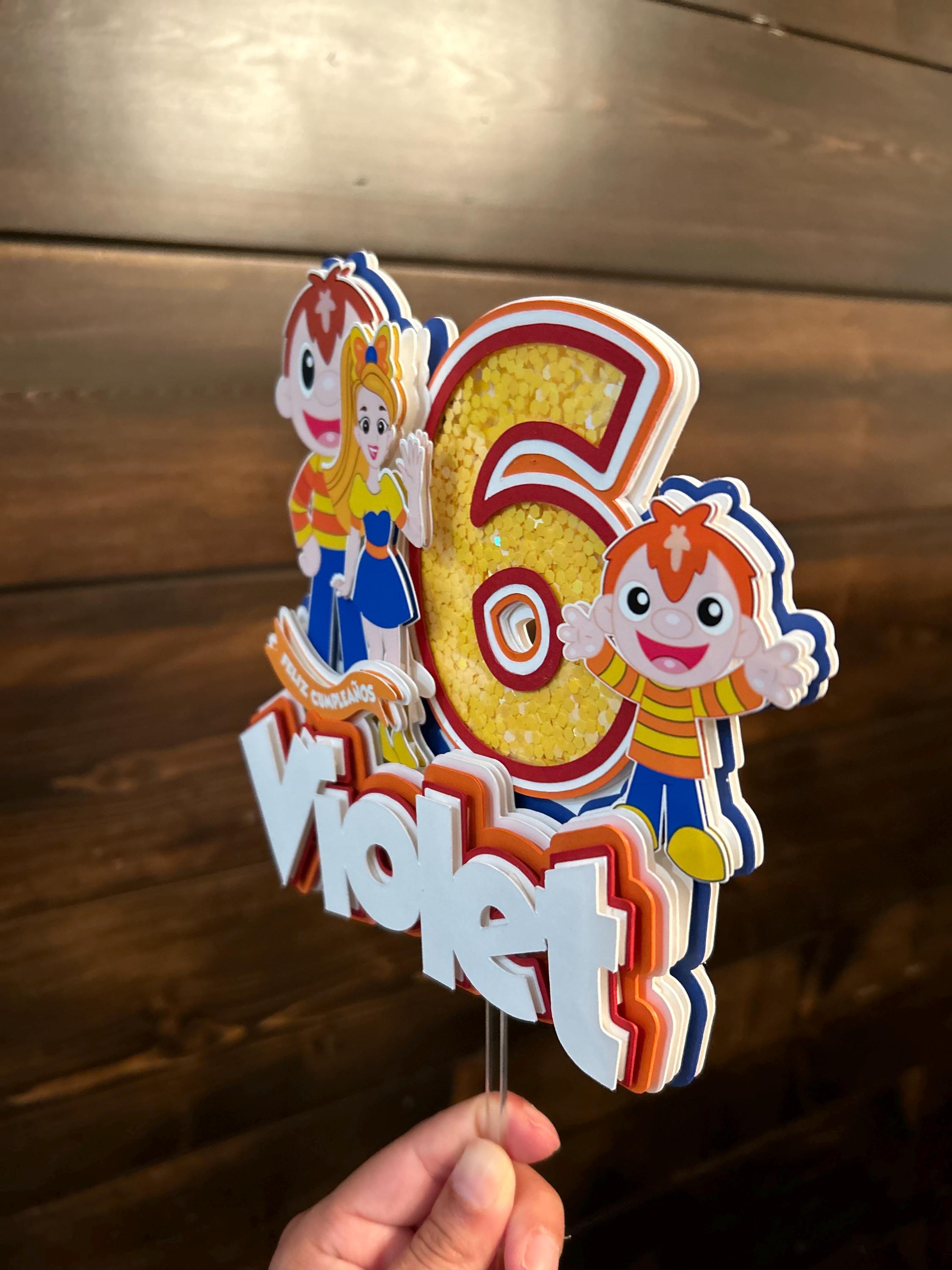 Custom Bely Y Beto Cake Topper, Kids Birthday Party Decoration - Etsy