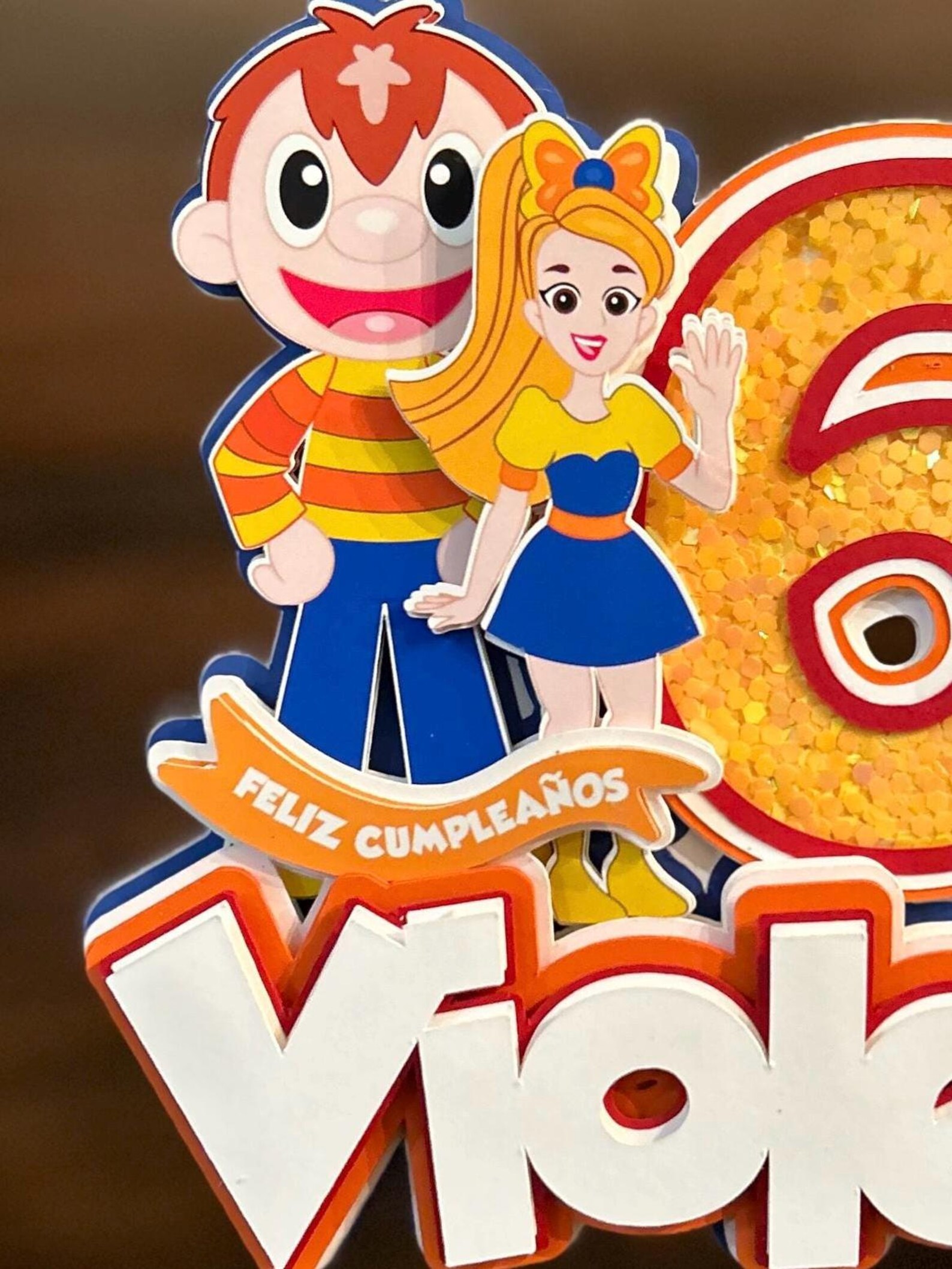 Custom Bely Y Beto Cake Topper, Kids Birthday Party Decoration - Etsy