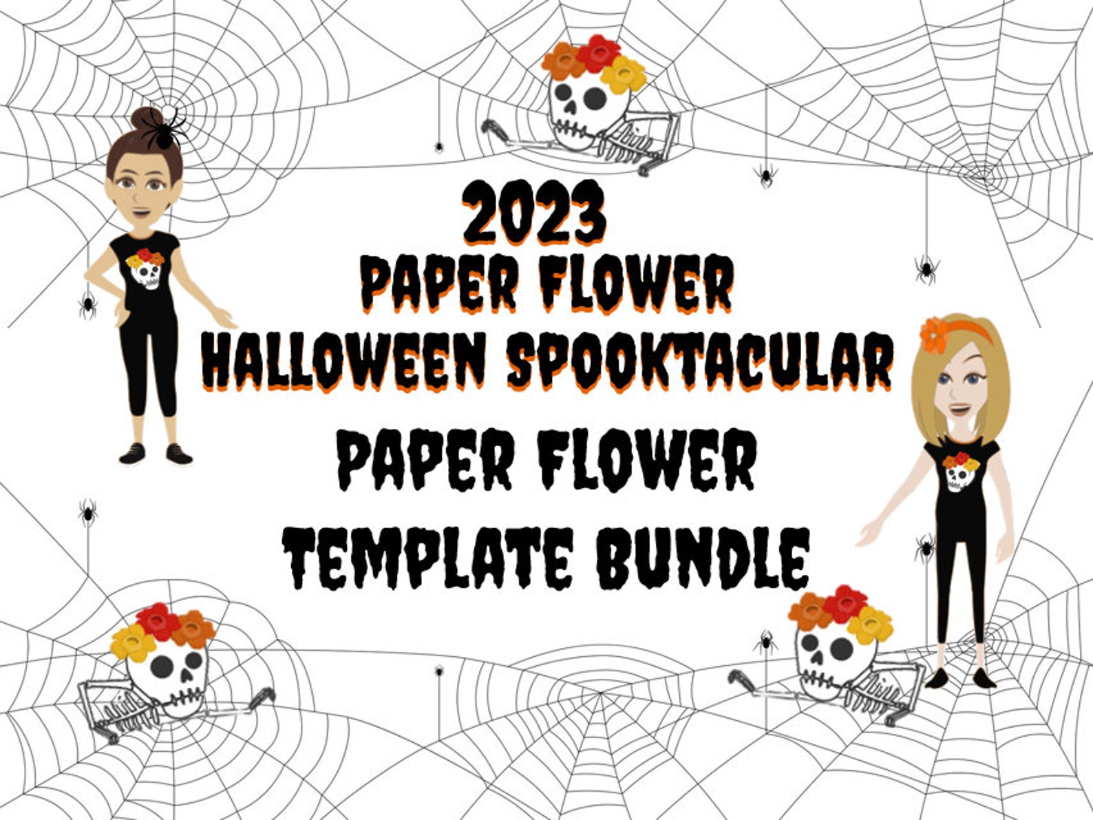 Halloween Spooktacular 2023 Template Bundle/flower Templates/halloween ...