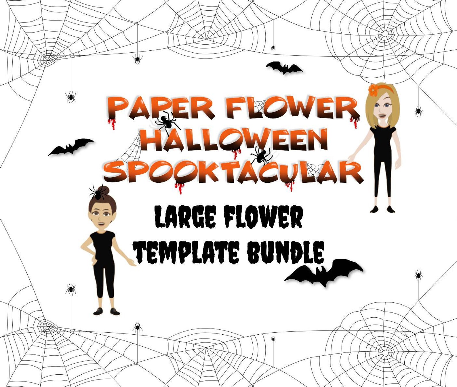 Halloween Spooktacular 2022 Large Template Bundle/flower Templates ...