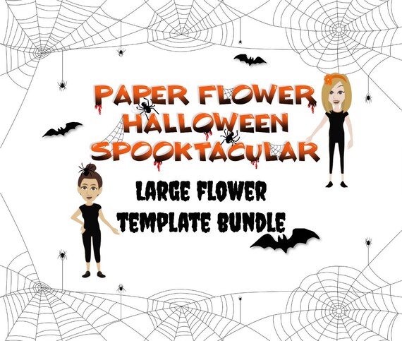 Halloween Spooktacular 2022 Large Template Bundle/flower - Etsy