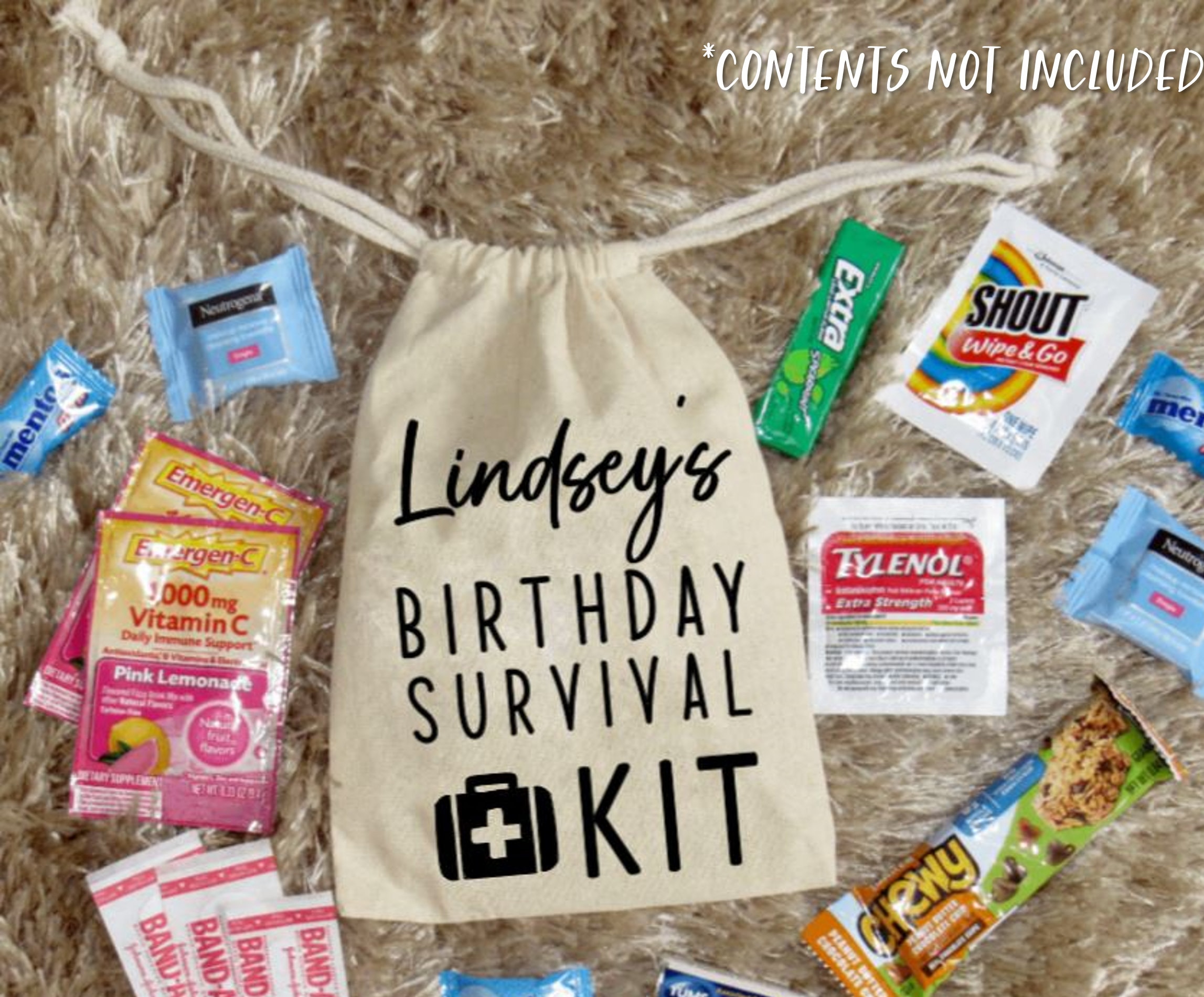Personalized Birthday Survival Kit Custom Birthday Survival - Etsy ...