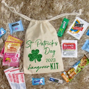 St. Patrick's Day Hangover Kit, St Patty's Party Supplies, Saint ...