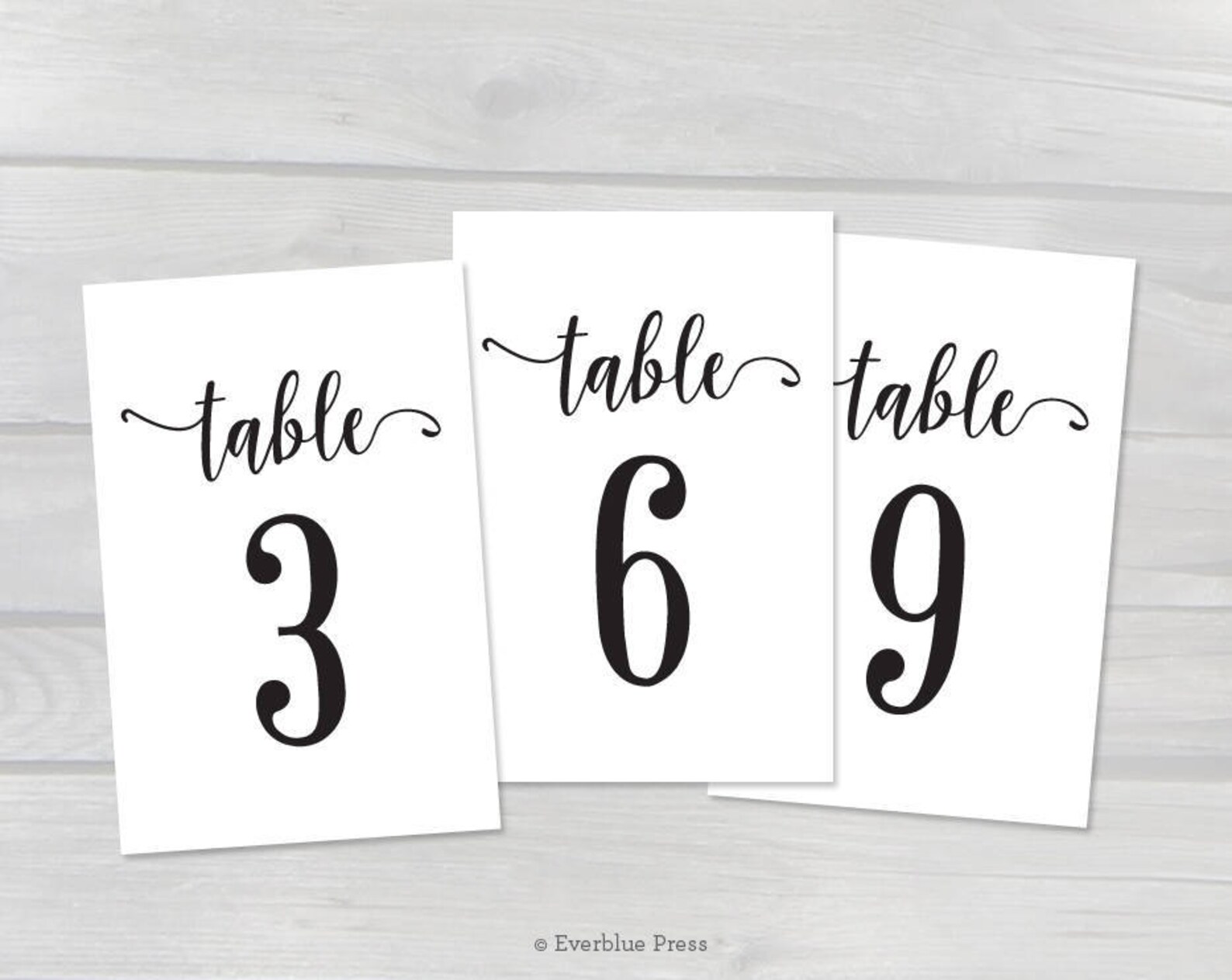 Printable Black Table Numbers, Wedding Table Numbers 1-50 - Etsy