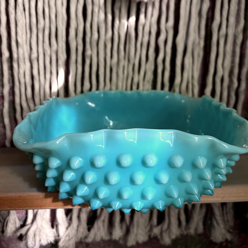 Turquoise Milk Glass - Etsy