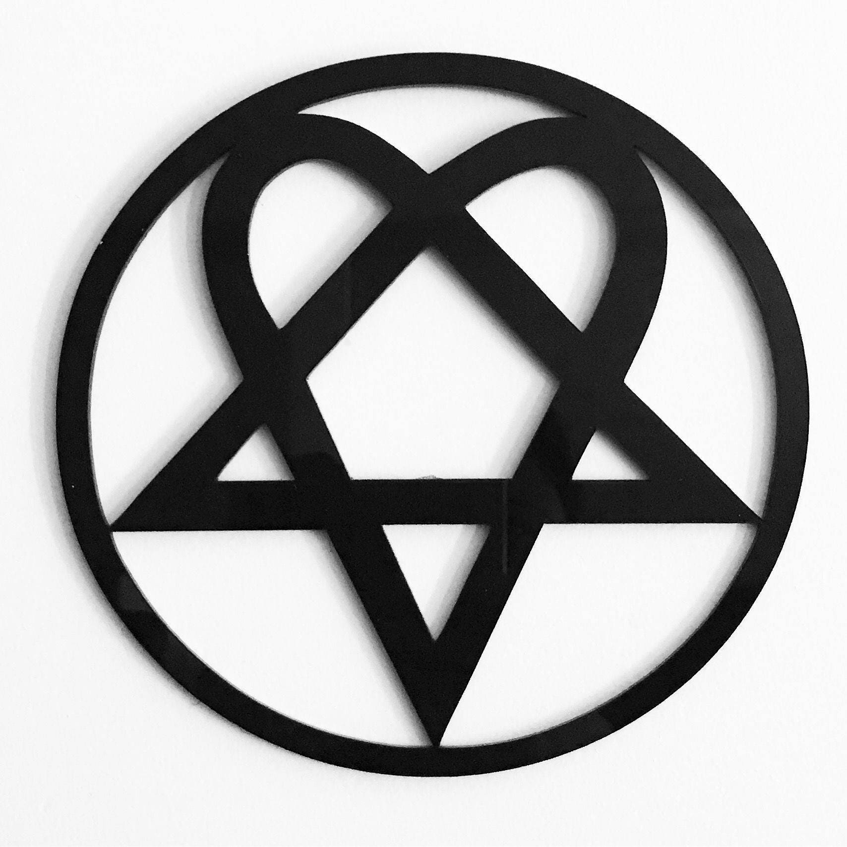 Heartagram Sign HIM Sign heartagram his internal majesty