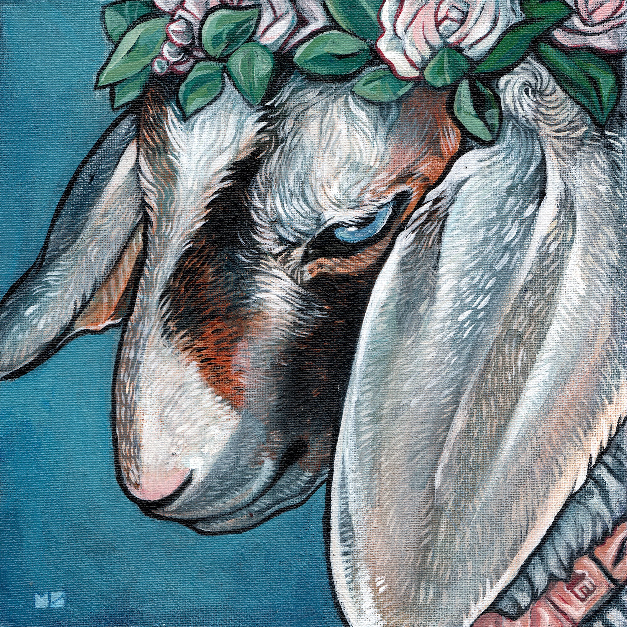 Flower Crown Goat - Etsy