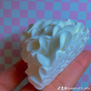 Jumbo Whipped Cream Dallop Fake Cream Topper Paintable Whipped Cream ...