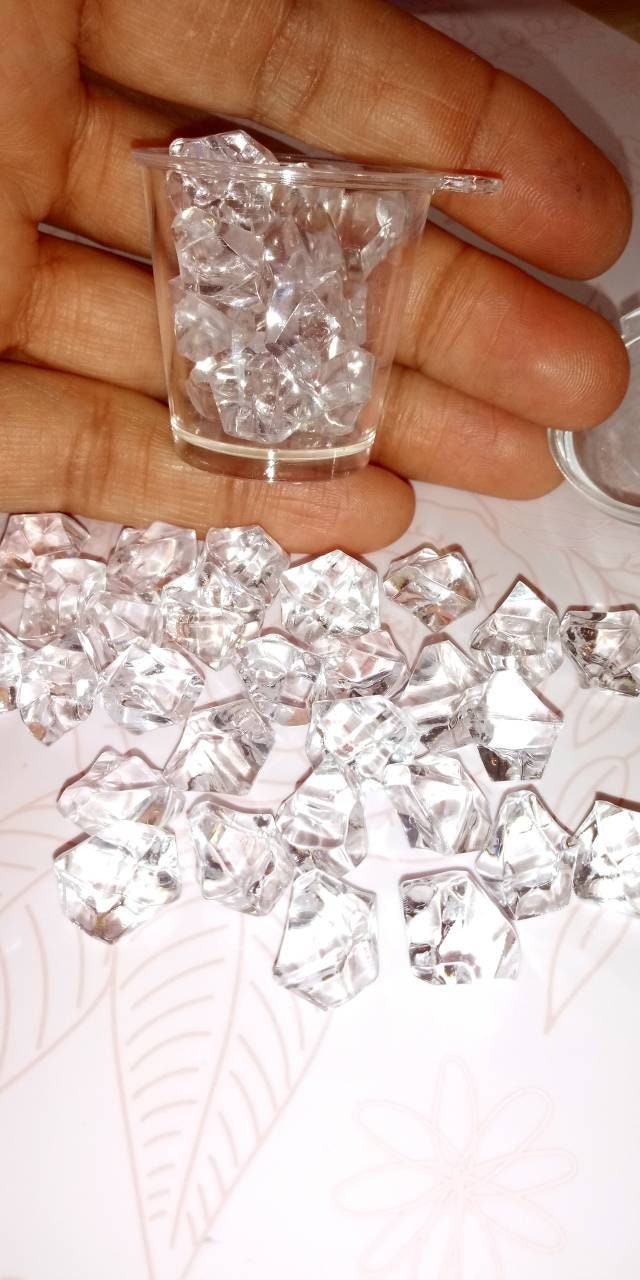 Small Fake Ice Cubes Resin Craft Dollhouse Fake Ice - Etsy