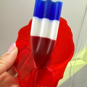 Melted Rocket Popsicle | Resin Popsicle | Melted Art | Popsicle Ring ...