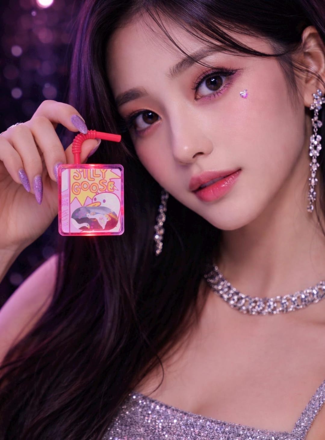 Silly Goose Juice-badgereel-sleutelhanger • Glow Goose-saphaspel ...