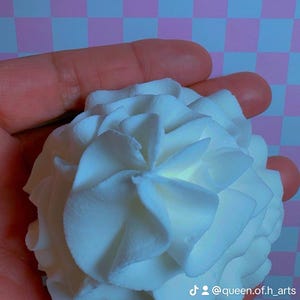 Jumbo Whipped Cream Dallop Fake Cream Topper Paintable Whipped Cream ...