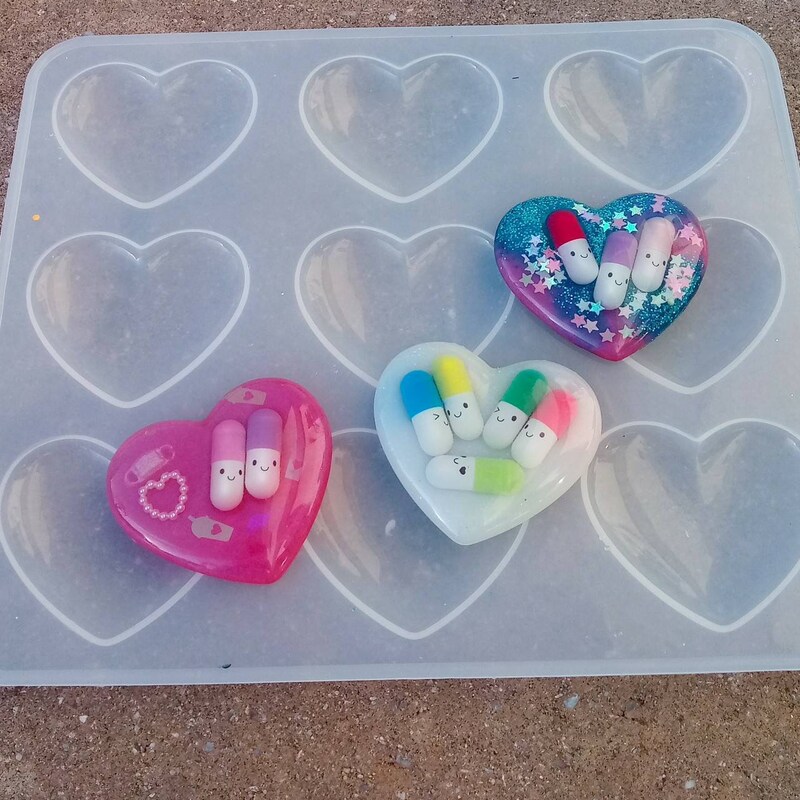 Heart Resin Molds - Etsy