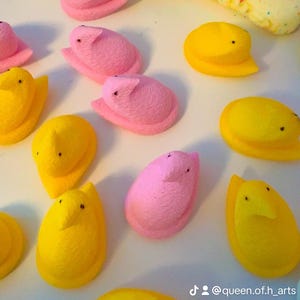 Mini Easter Peeps | Mini Chicks | Fake Marshmallows | Peeps | Fake ...