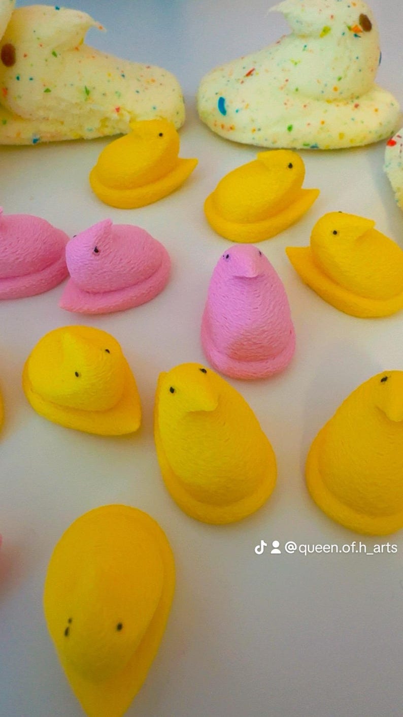 Mini Easter Peeps | Mini Chicks | Fake Marshmallows | Peeps | Fake ...