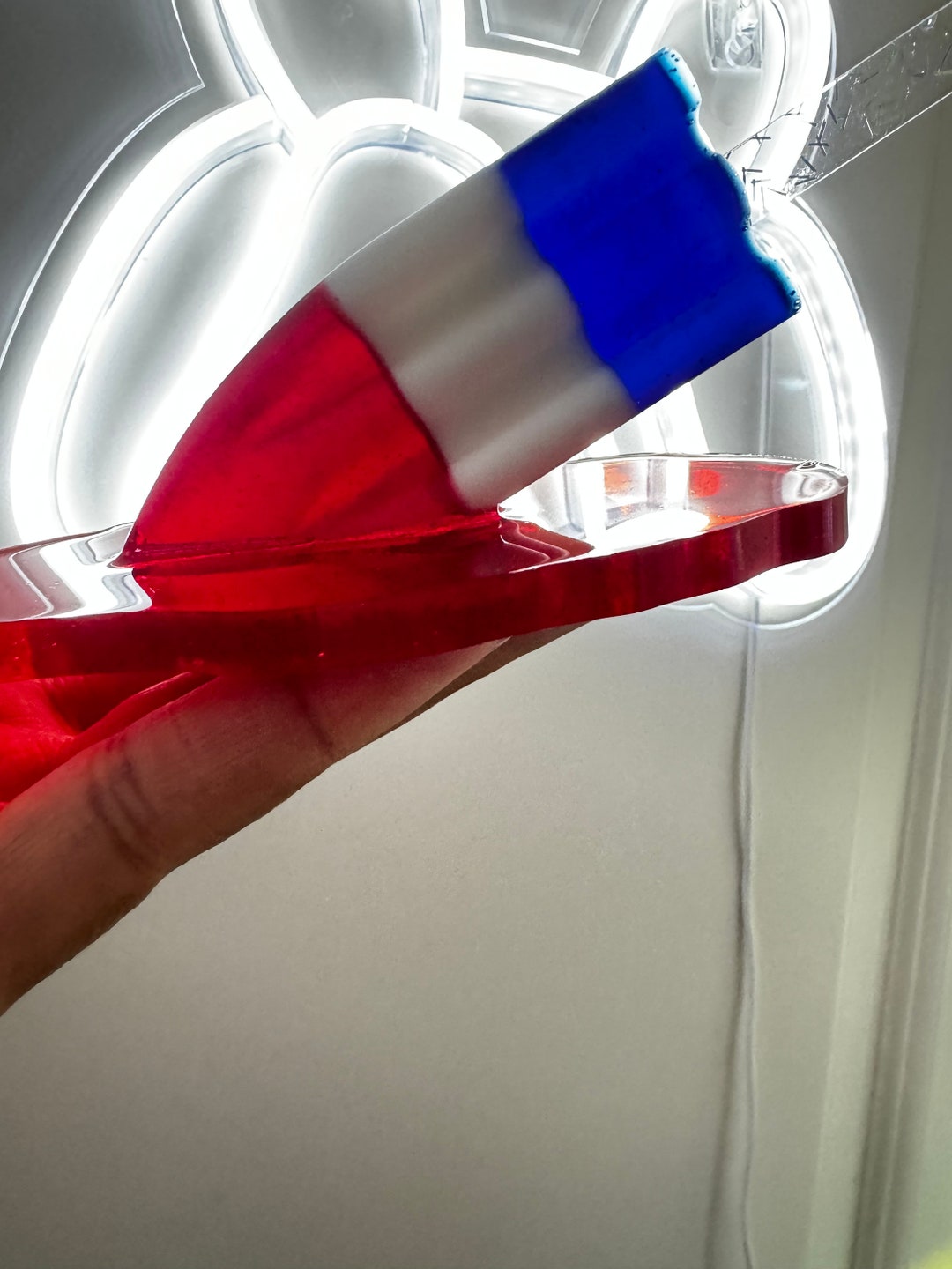 Melted Rocket Popsicle | Resin Popsicle | Melted Art | Popsicle Ring ...