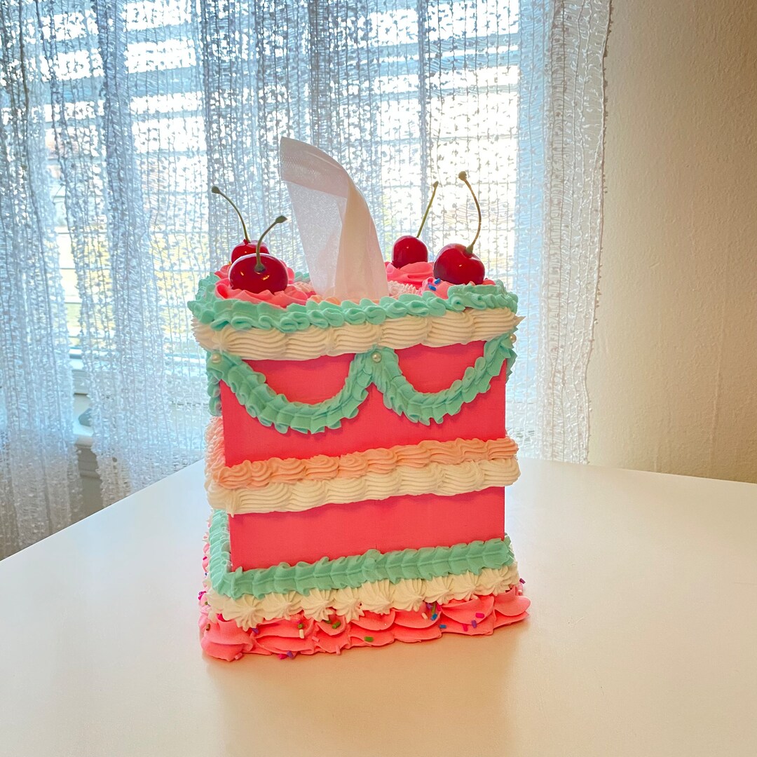 Cake Tissue Box Tissue Cover Cake Box Fake Cake - Etsy