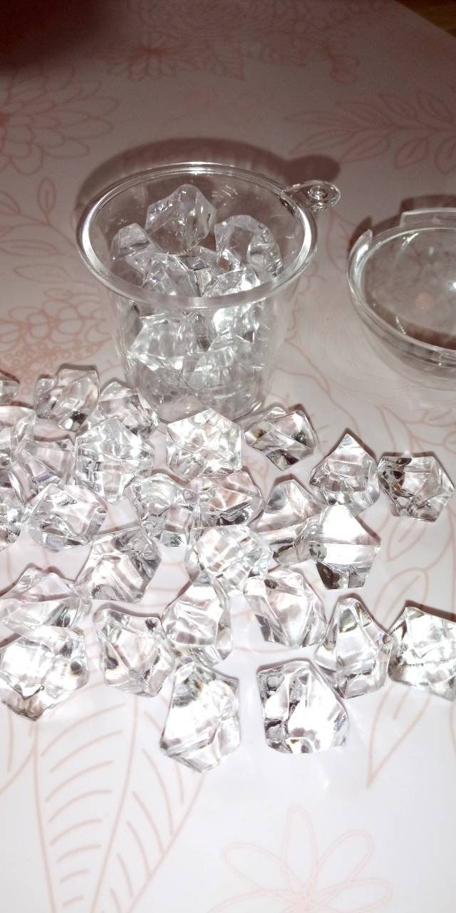 Small Fake Ice Cubes | Resin Craft | Dollhouse Fake Ice | Starbucks Ice ...
