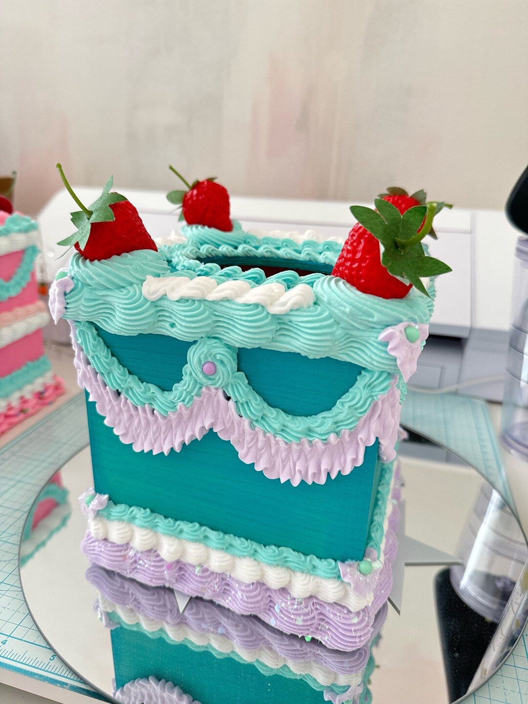 Cake Tissue Box | Tissue Cover | Cake Box | Fake Cake | Tissue Box ...