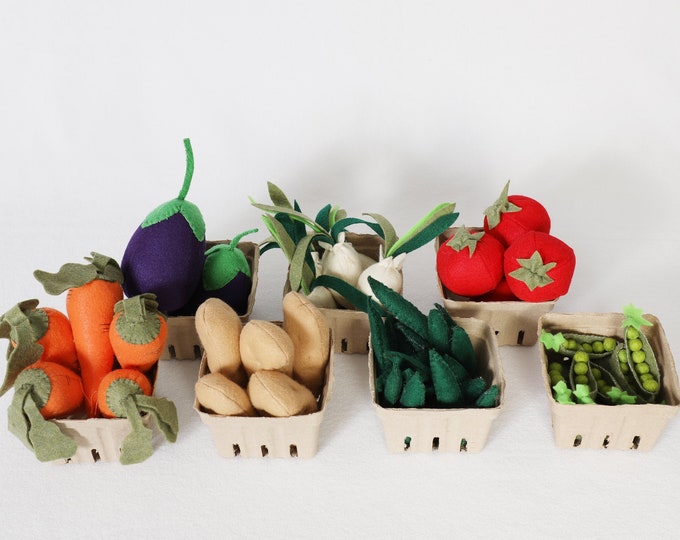 Felt Vegetables and Fruit Set / Felt Pretend Play Food / Play - Etsy