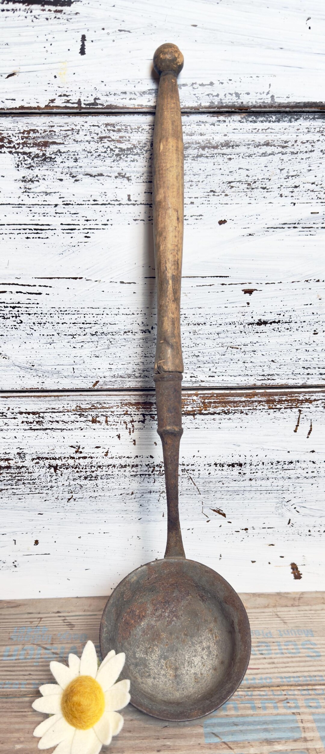 Primitive Metal Forge Ladle / Antique Industrial Smelting Tool / C1800s ...