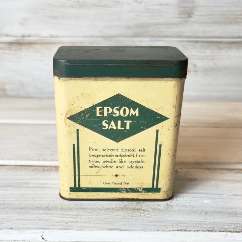 Epsom Salt Tin - Etsy