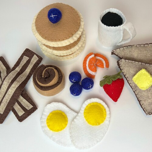 Felt Food Play Pancake Pretend Play Food Breakfast Toy - Etsy