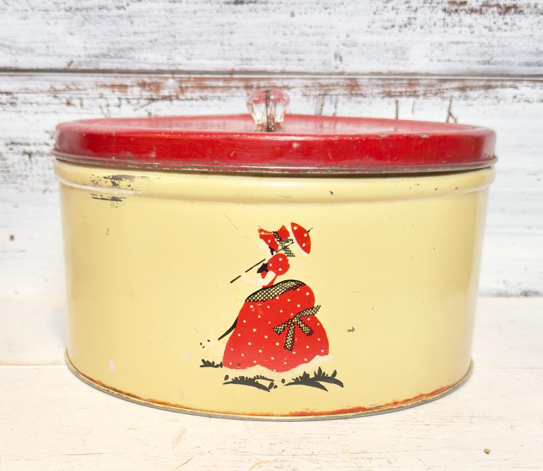 Vintage 1950s Cake Storage Tin / Baked Goods Storage - Etsy