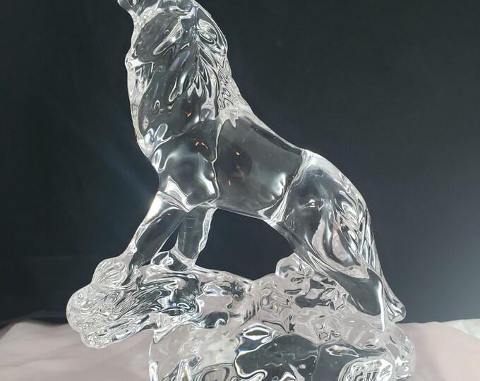 Princess House Wonder of the Wild Crystal Wolf - Etsy