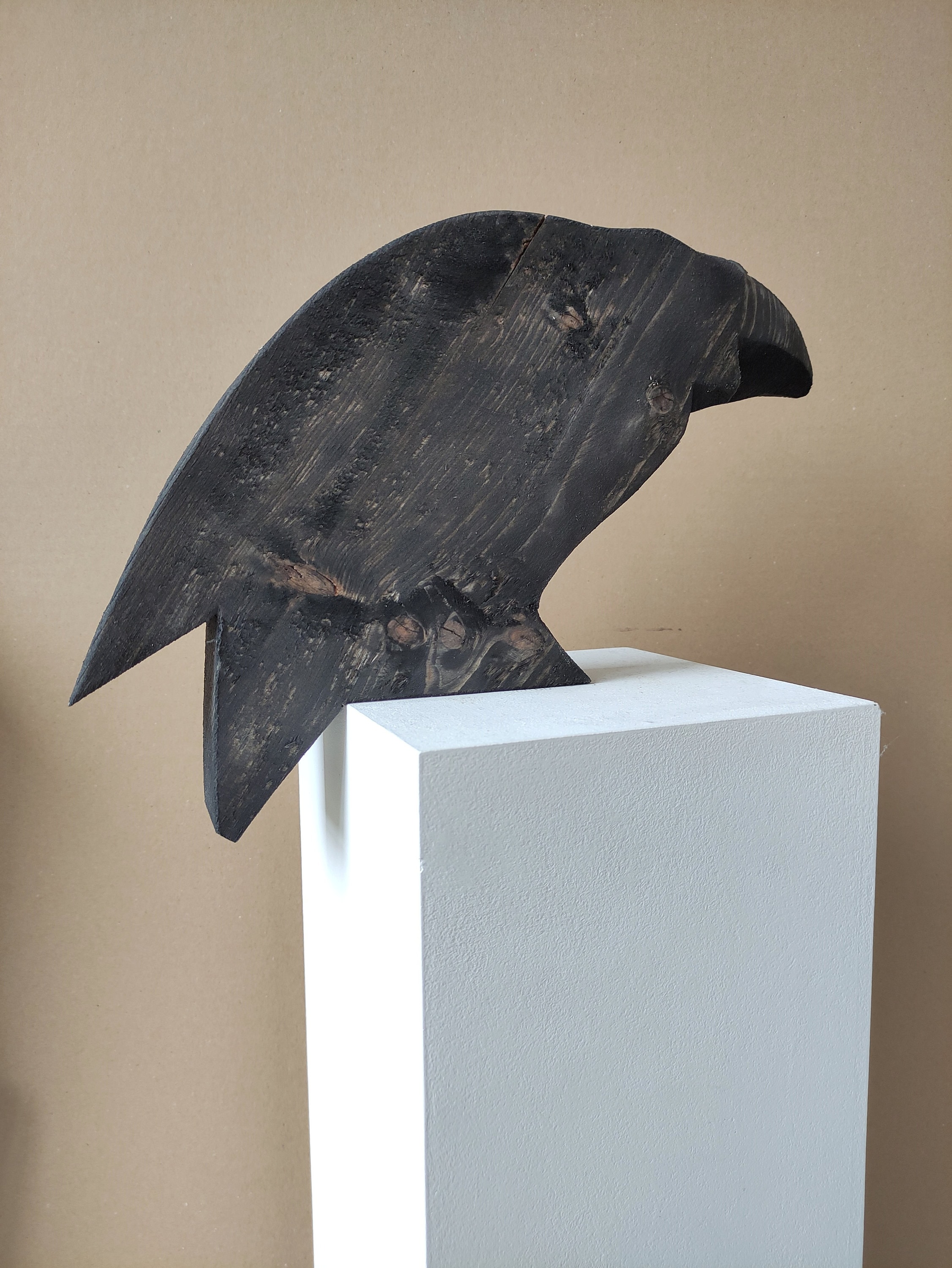 Raven, Wooden Sculpture, Raven Figure, Raven, Munin, Hugin, Thor's ...