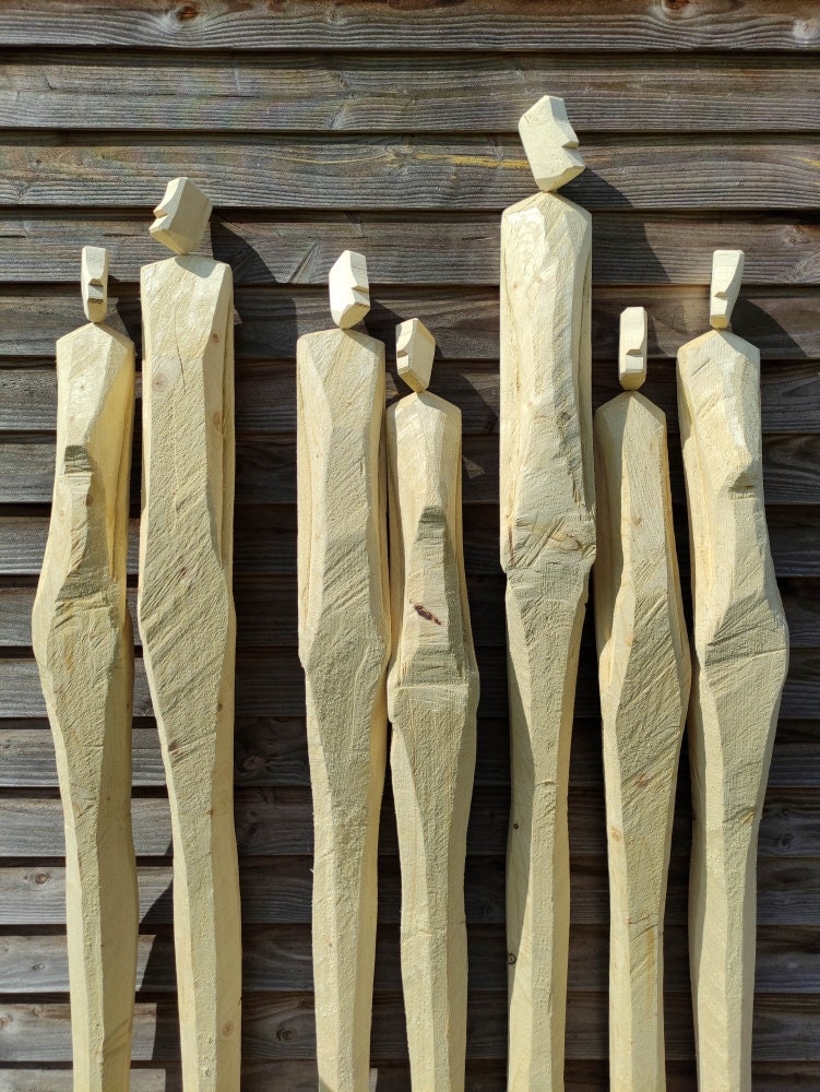 XXL Wooden Sculptures, Wooden Figures, Sculpture, Wood, Couple, People ...